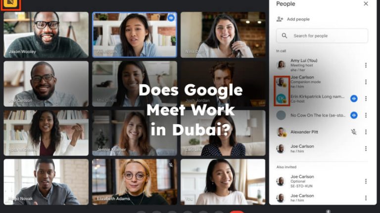 Does Google Meet Work in Dubai? google meet works in UAE | in Dubai Mall